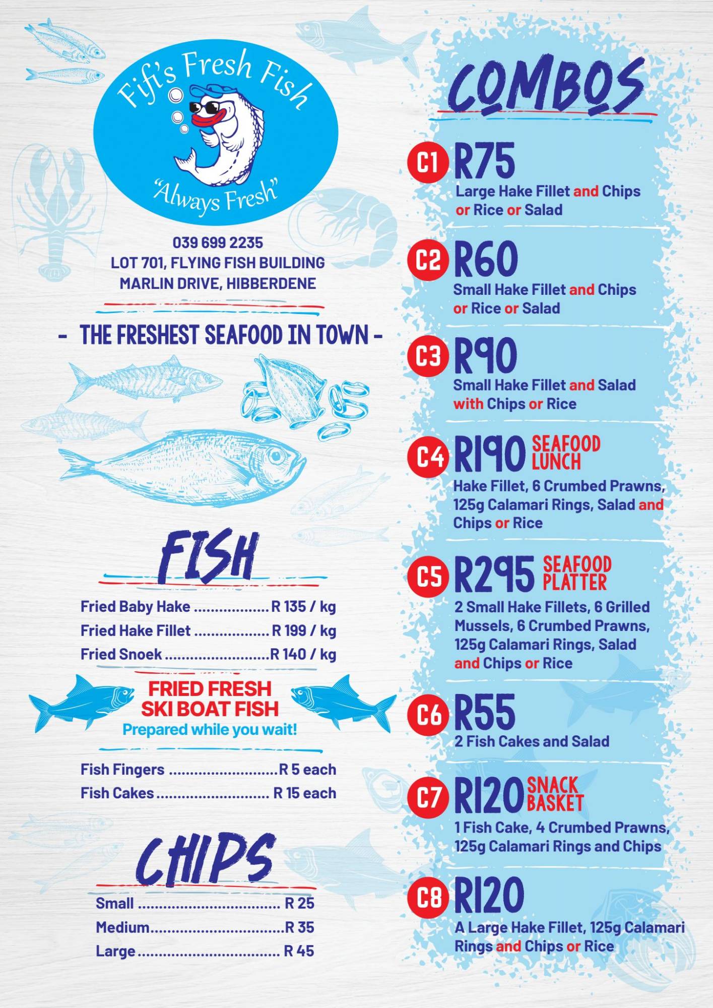 Menu - Fifi's Fresh Fish